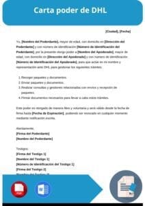 Carta Poder de DHL 【 Word - PDF